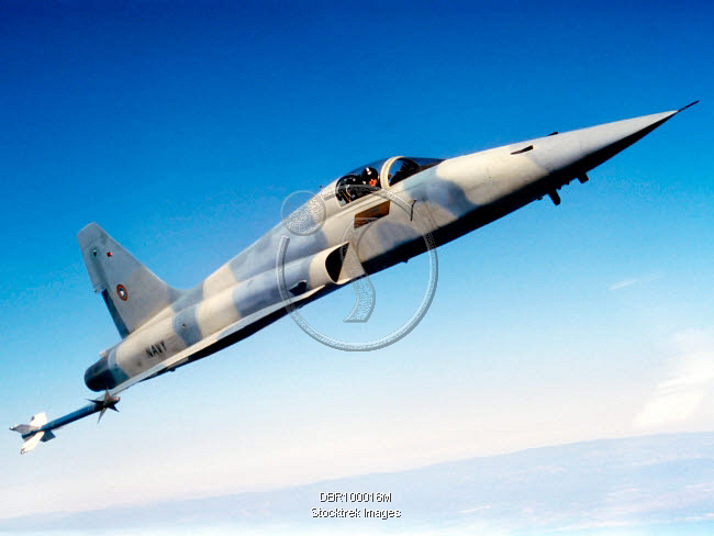 An F-5E Tiger II in flight. | Stocktrek Images