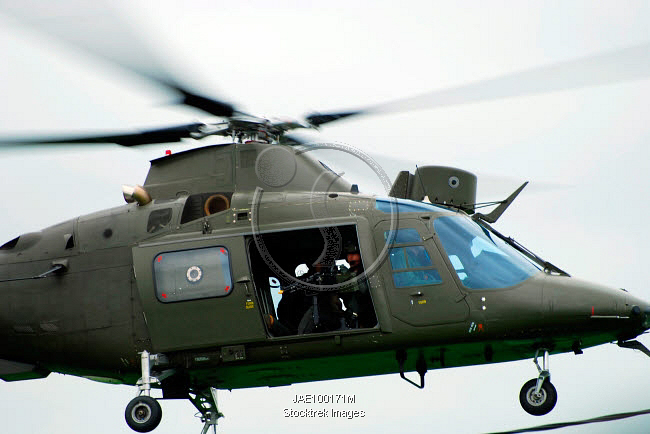 An A109 helicopter used by the Belgian Army. | Stocktrek Images