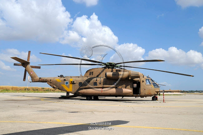 Israeli Air Force CH-53 Yasur 2025 helicopter at Tel Nof Air Base ...