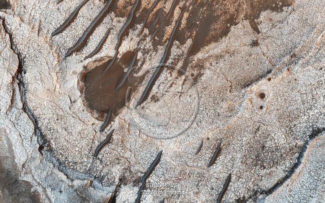 Erosion of Mars surface reveals several shades of light toned layers ...