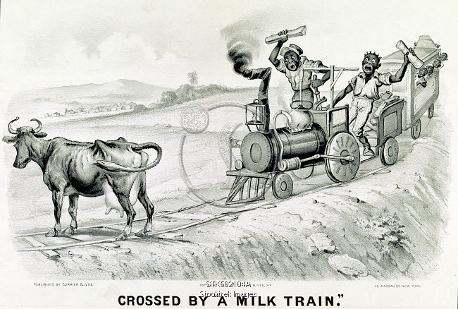 Crossed by a milk train. | Stocktrek Images