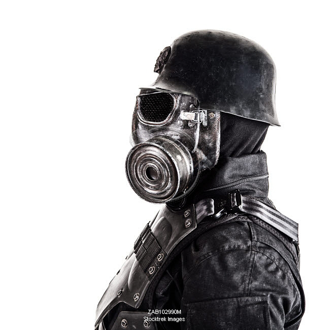 Black Gas Mask Soldier