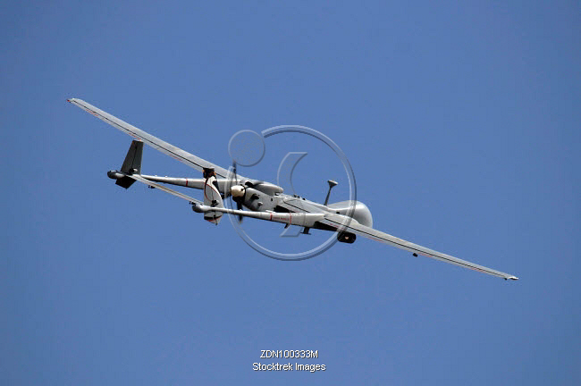 An Israeli Defense Forces Heron TP (Eitan) reconnaissance drone in the ...