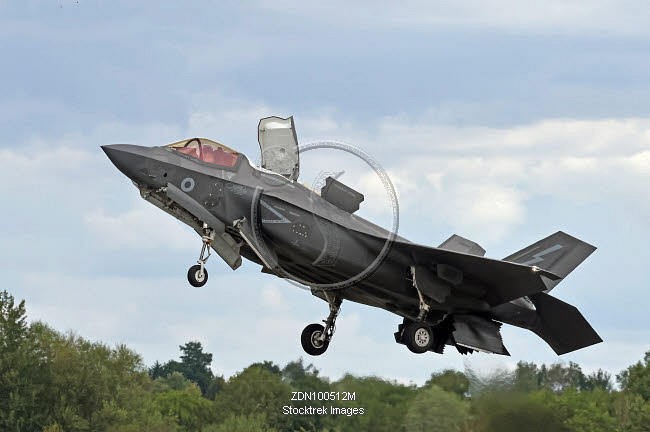 A Royal Air Force F-35B VTOL aircraft. | Stocktrek Images